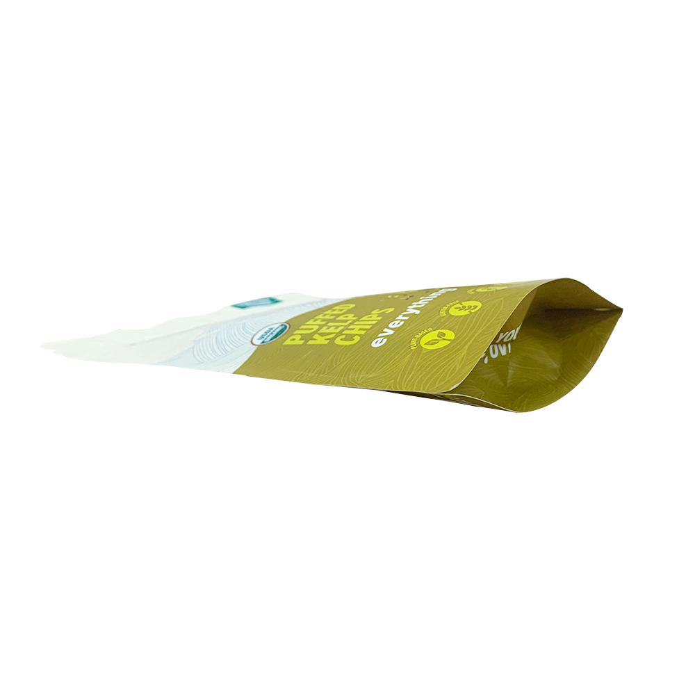 Compostable Ziplock 8 Oz Potato Chips Paper Snack Bag with Custom Logo ...