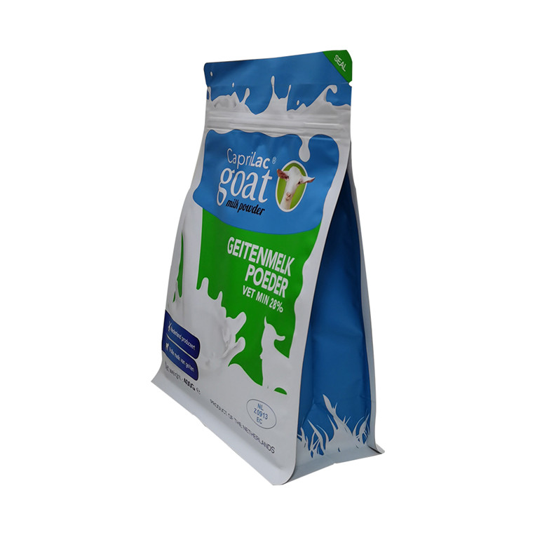 Custom Heat Seal Resealable Ziplock Biodegradable Aluminium Foil Milk ...